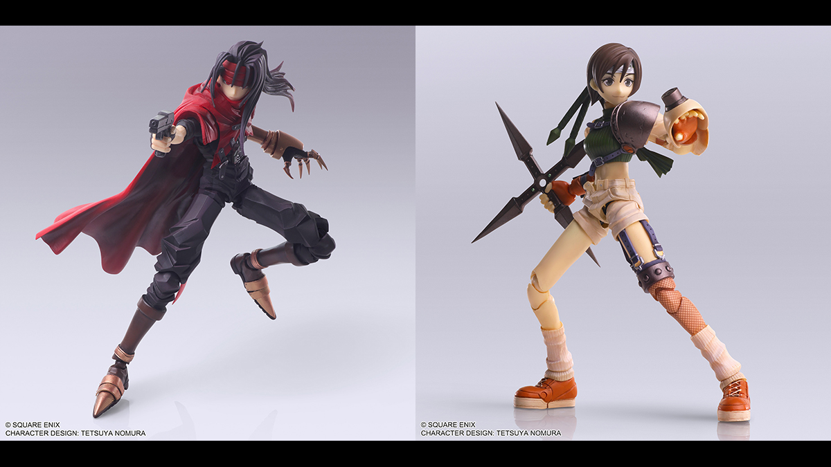 ffvii Yuffie，Vincent，CID和Cait Sith Bring Arts Action Figure揭示了