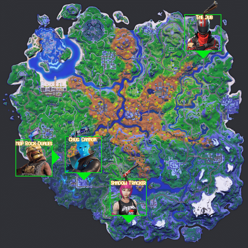 在哪里可以找到 Fortnite 第 2 章第 6 季中的所有奇异武器位置 - Recmg.com