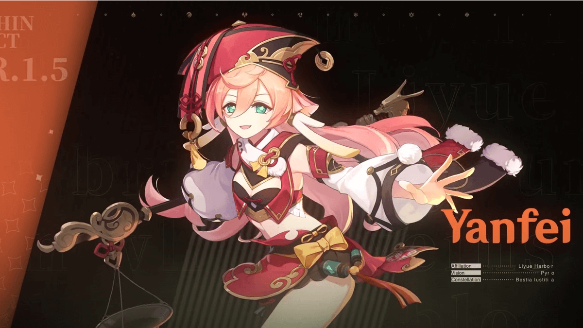 Genshin Impact Yanfei 最佳构建、团队等等！