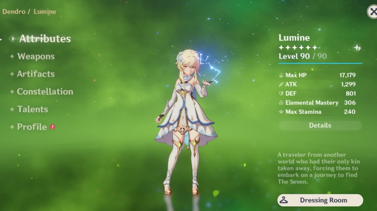 最佳Dendro Traveler在Genshin Impact中建造 - 武器，文物等！ - Recmg.com