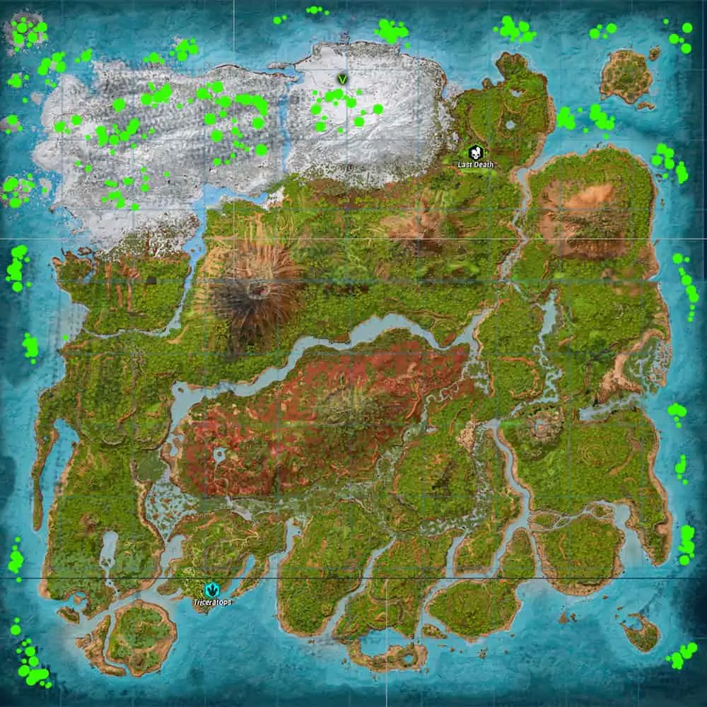 所有 ARK Survival Ascended 资源位置(地图) 所有 ARK Survival Ascended 资源位置(地图)