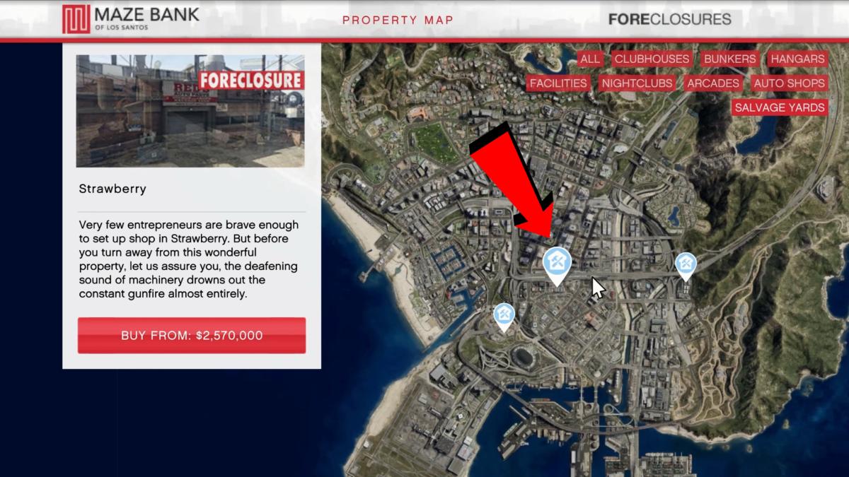 GTA 在线模式中的所有回收场位置（地图） - Recmg.com