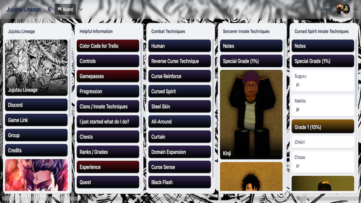 柔术谱系 Trello 链接 - Recmg.com