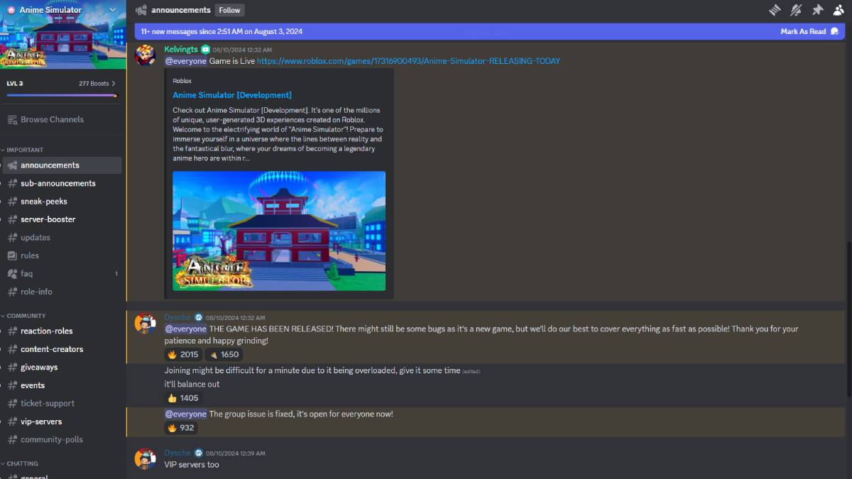 动漫模拟器Trello链接和Discord Server - Roblox - Recmg.com
