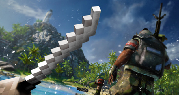 Far Cry 3使用此免费PC Mod获得了Minecraft Twist - Recmg.com