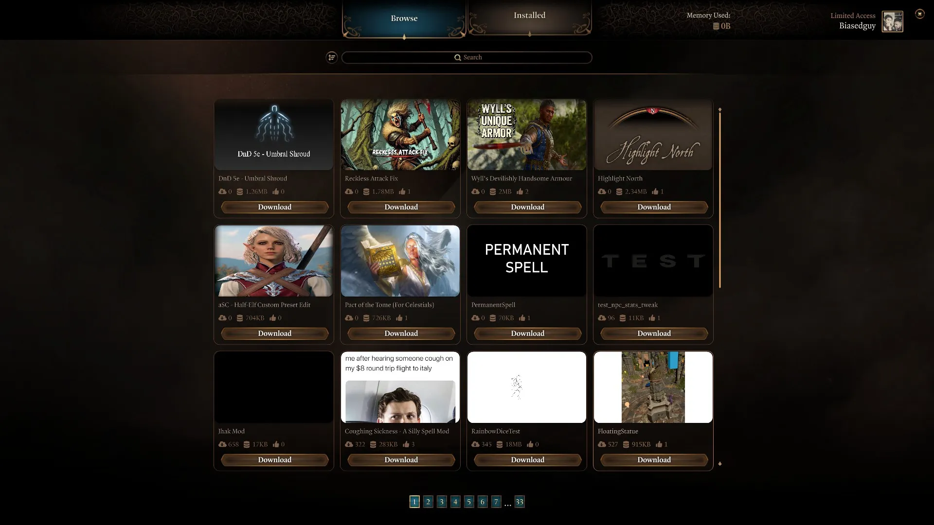 如何使用官方Mod Manager使用Mod Baldur的门3 - Recmg.com