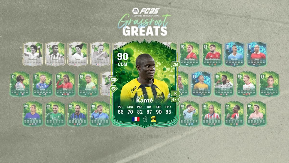 FC 25 N'Golo Kante Grassroot Greatts SBC解决方案