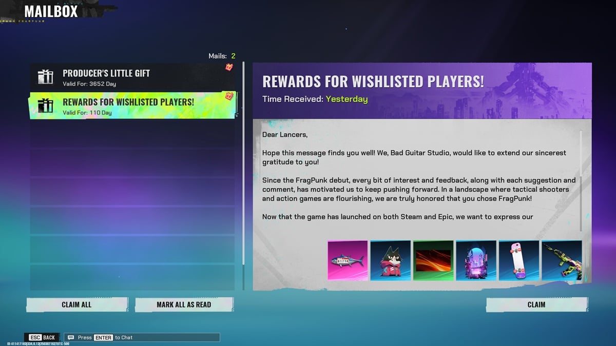 如何在 FragPunk 中获取 Beta 测试皮肤和物品 - Recmg.com