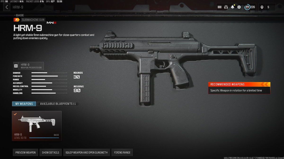 《战区》和《现代战争 3》中最佳 HRM-9 装备