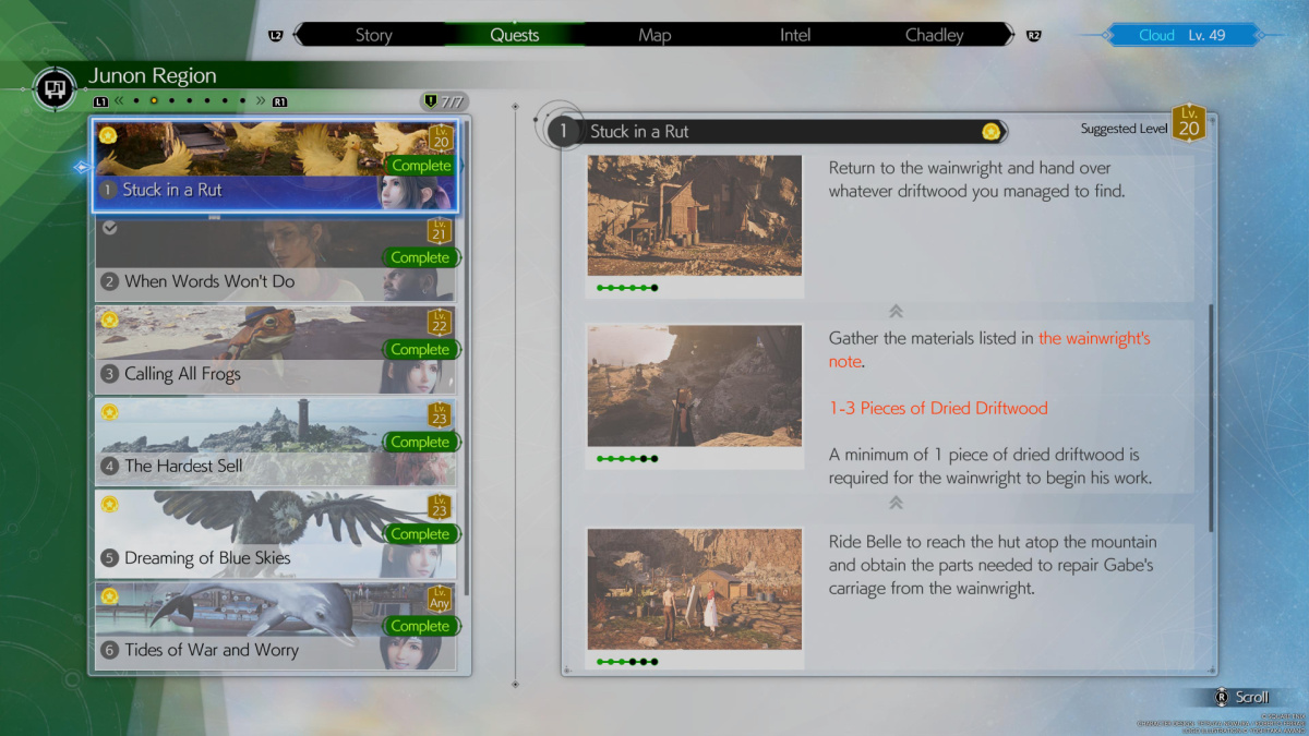 最终幻想7重生中的所有Wainwright物品位置 - Recmg.com