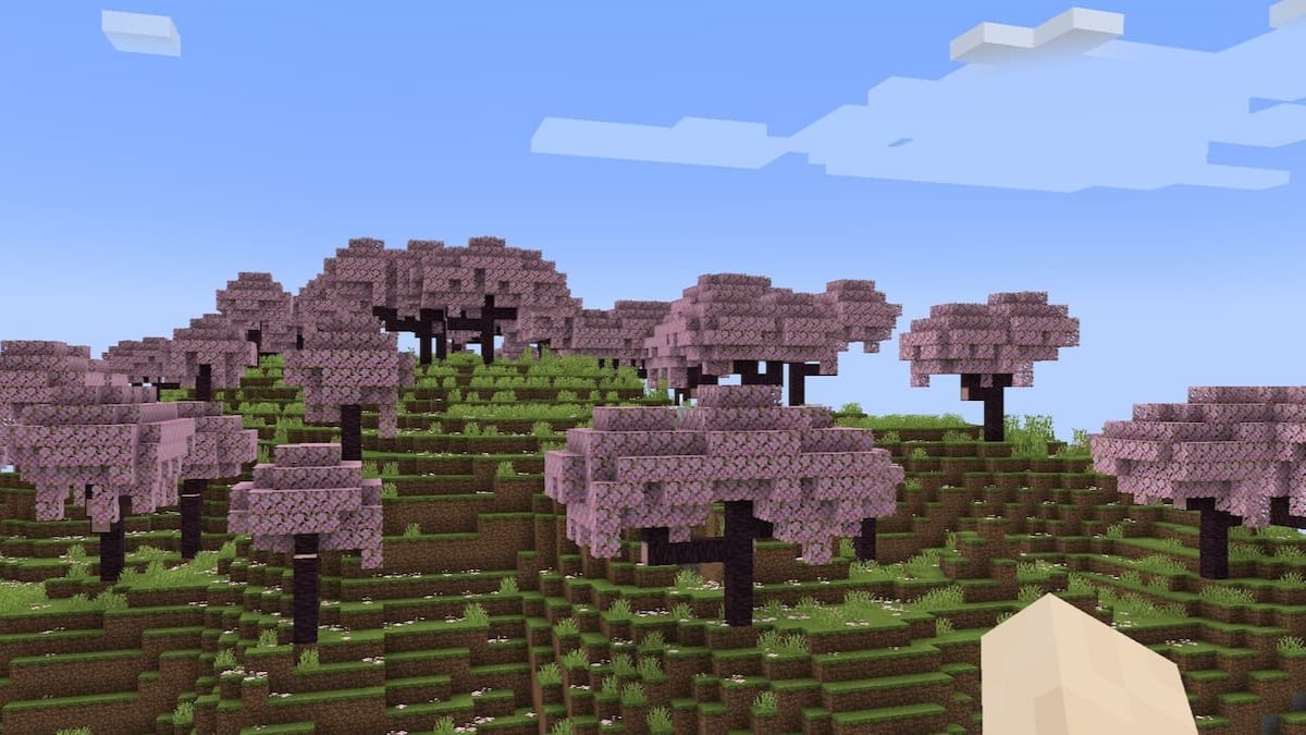 如何在Minecraft中找到Cherry Blossom Biome - Recmg.com